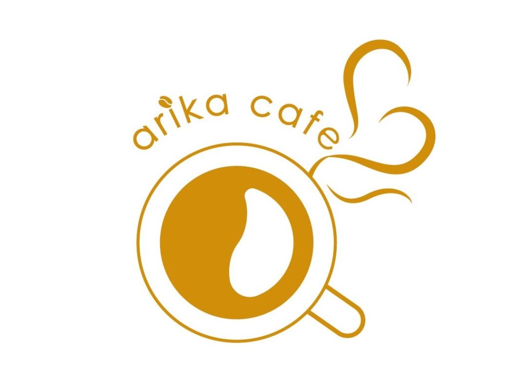 「arika cafe」様ロゴ・のれん・カッティングシート制作 - クラフトラボ クラフトラボ
